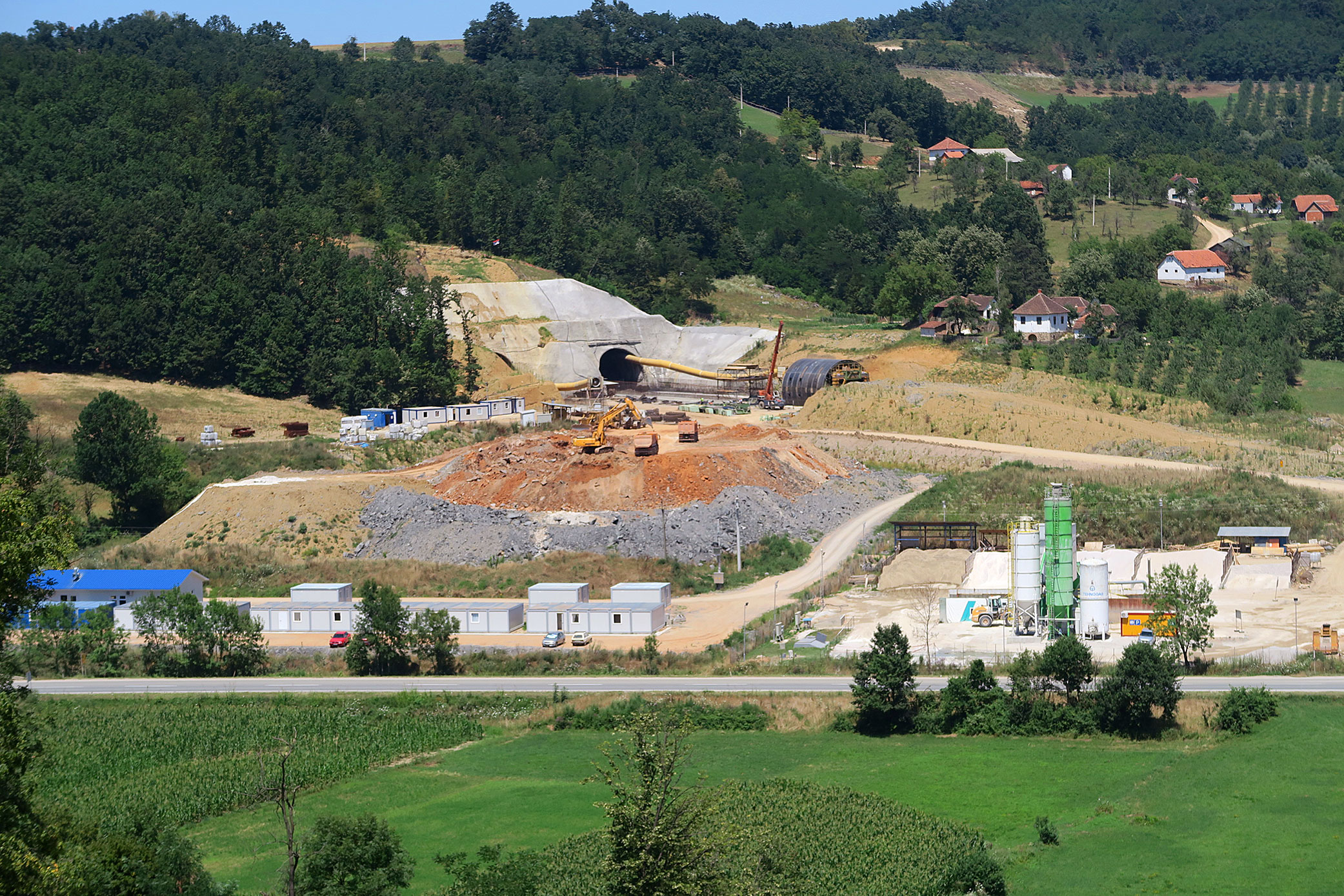 Highway E-763, Section V: Lajkovac-Ljig and Brančići tunnel ...